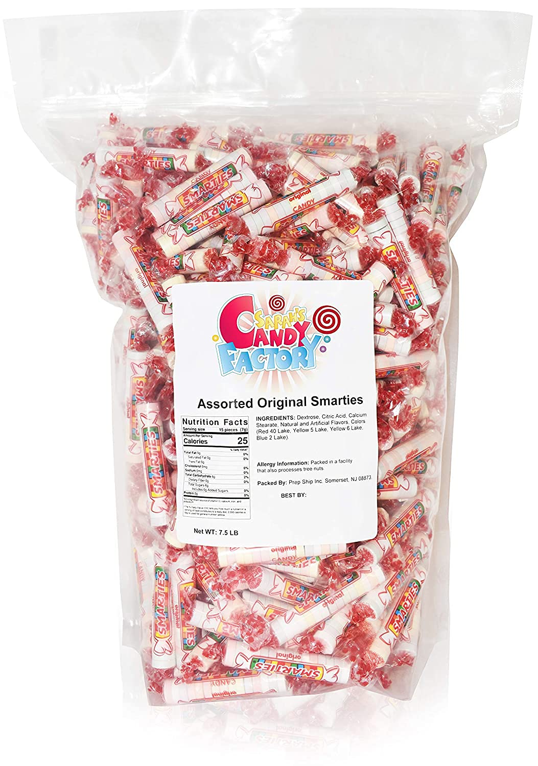 Sarah's Candy Factory Smarties - Assorted Flavor Candy 7.5 Lbs | Anna ...