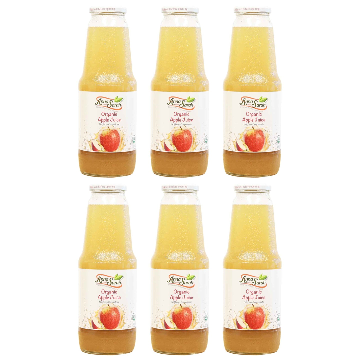 USDA Certified Organic Apple Juice - No Sugar Added | Anna and Sarah