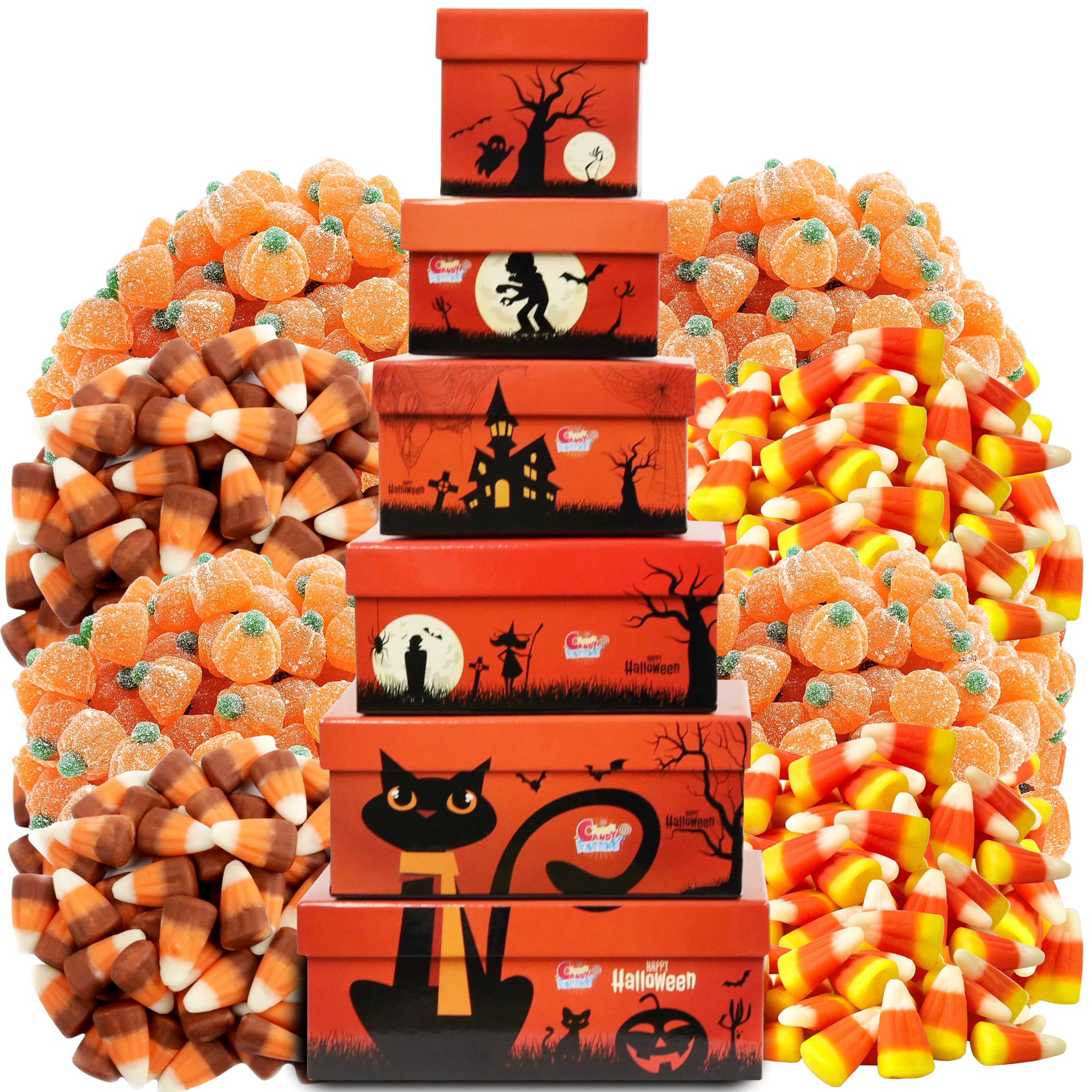 Sarah's Candy Factory Halloween Tower Box | Anna and Sarah